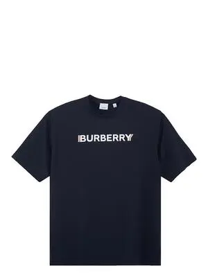 Burberry Logo Print T-shirt - Blue