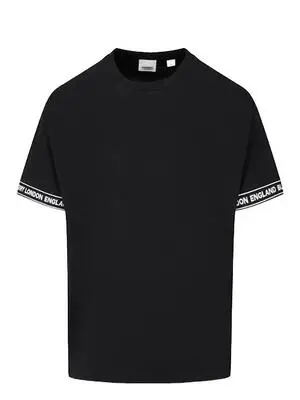Burberry Logo Tape T-shirt - Black