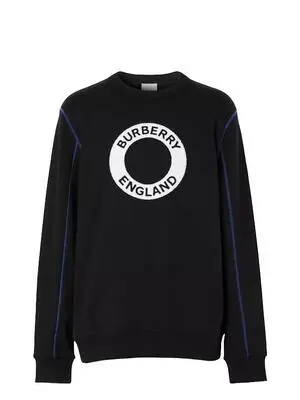 BURBERRY Logo Graphic Cotton Sweatshirt