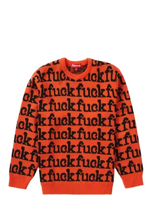 Supreme Crewneck Sweater - Orange