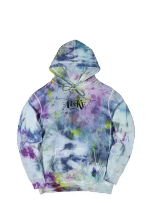 AWAKE Distorted Logo Hoodie - Tie Dye
