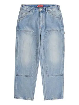 Supreme Double Knee Painter Pant - Washed Blue