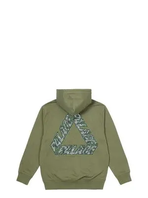 PALACE P3 Snake Applique Hood - Olive