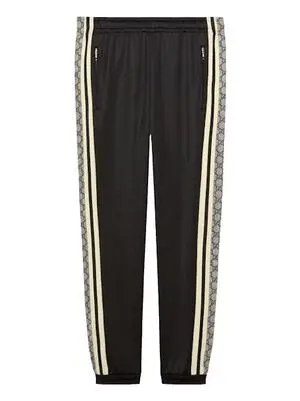 Gucci Oversize Technical Jersey Jogging Pant - Black/ivory