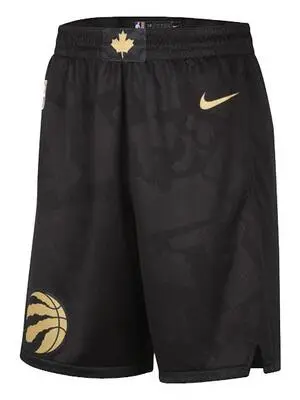 Nike Nba Toronto Raptors City Edition Swingman Shorts - Black