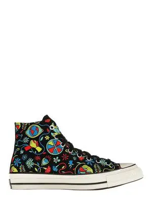 CONVERSE Chuck Taylor All Star 70 Hi Peace And Unity - Black/poppy Glow/lime Twist