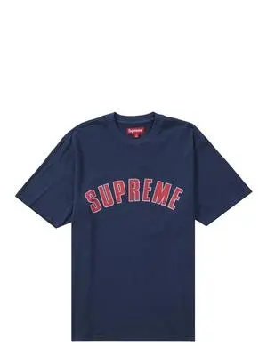 Supreme Cracked Arc Short Sleeve Top Blue Navy Blue