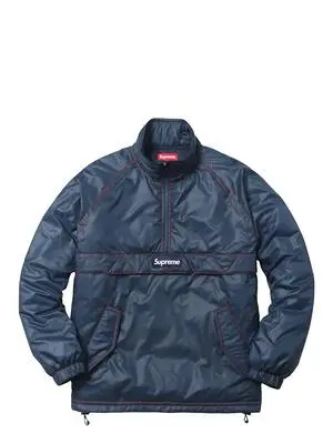 Supreme Contrast Stitch Pullover - Navy Blue