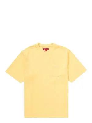 Supreme Short Sleeve Pocket Tee Shirt - Yellow