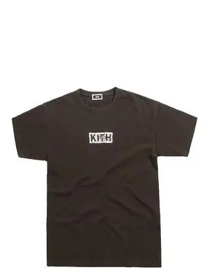 Kith Splintered Logo Tee Shirt Black/olive