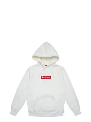 Supreme Box Logo Hooded Sweatshirt White
