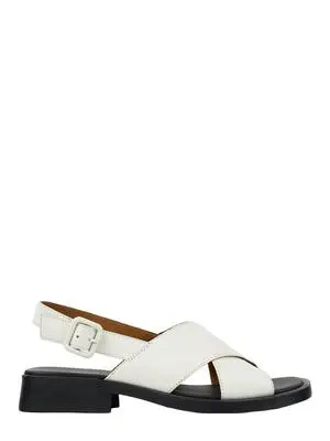 Camper Heeled Sandal - White