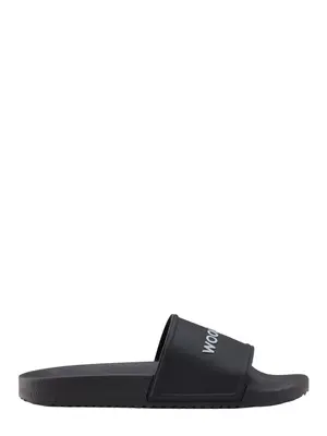 Woolrich Logo-embossed Flip Flops - Black