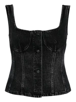JNBY Corset Denim Top - Blue