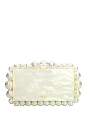 Cult Gaia Eos Studded Clutch - Neutrals