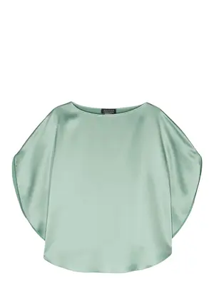 GIANLUCA CAPANNOLO Tonal Stitching Blouse - Green