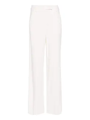 Lorena Antoniazzi Crepe Straight Trousers - Neutrals