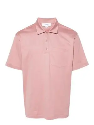 LARDINI Jersey Cotton Polo Shirt - Pink