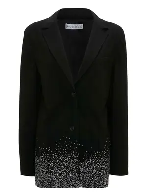 JW Anderson Crystal-embellished Blazer - Black
