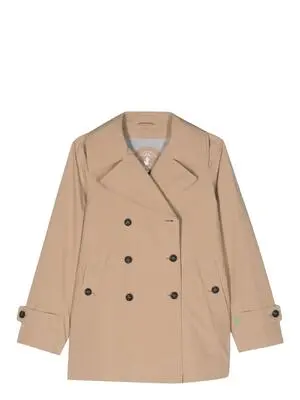 SAVE THE DUCK Sofi Double-breasted Parka - Neutrals