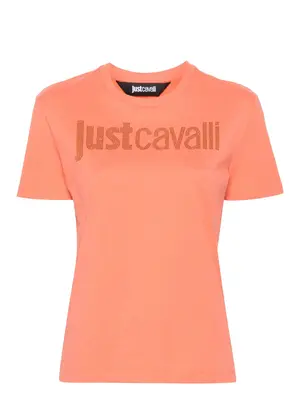 JUST CAVALLI Just Cavalli Rhinestone-Embellished Logo T-Shirt