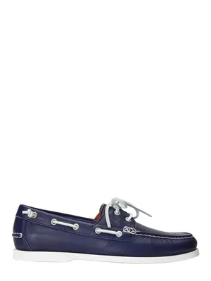Polo Ralph Lauren Merton Leather Boat Shoes - Blue