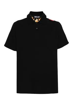 JUST CAVALLI Logo-lettering Polo Shirt