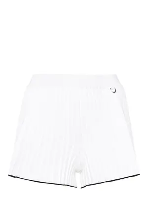 Jacquemus Le Short Maille Plissé Shorts - White