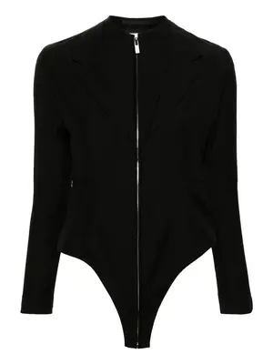 Noir Kei Ninomiya Pintuck-detailing Bodysuit - Black