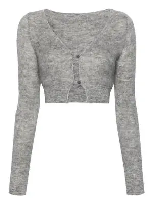 Jacquemus Brushed-finish Cardigan - Grey