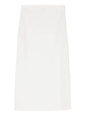 Lorena Antoniazzi Ribbed Knit Pencil Skirt - White