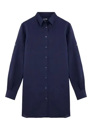 Vilebrequin Organic Linen Shirt - Blue