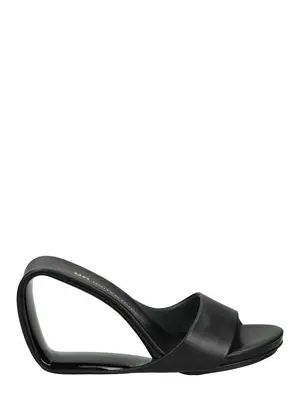 United Nude Mobius 65mm Leather Sandals - Black