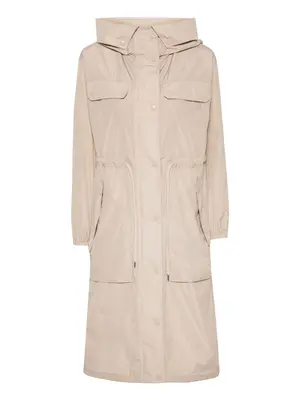 Moncler Mantio Parka Coat - Neutrals