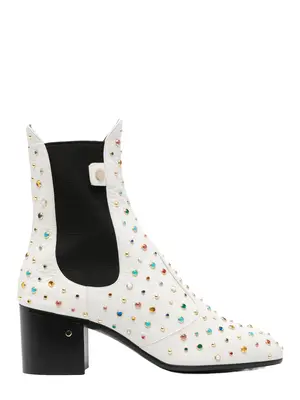 Laurence Dacade Angie 60mm Leather Boots - White