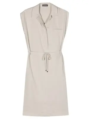 Lorena Antoniazzi Belted Midi Shirt Dress - Neutrals