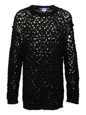 Junya Watanabe Open-knit Jumper - Black