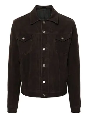 ERALDO ERALDO Sculpted-Buttons Leather Jacket