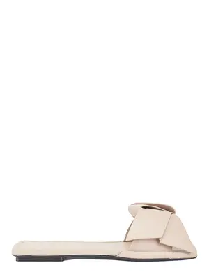 Acne Studios Bow Slide - Taupe Beige