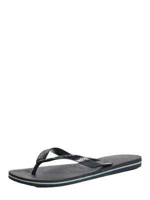 Havaianas Brazil Flip Flops - Black
