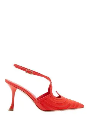 ROGER VIVIER I Love Vivier Slingback Pumps - Red