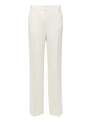 TOTEME Mid-rise Straight Leg Trousers - White