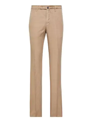 SLOWEAR Linen And Cotton Slim Pants - Beige