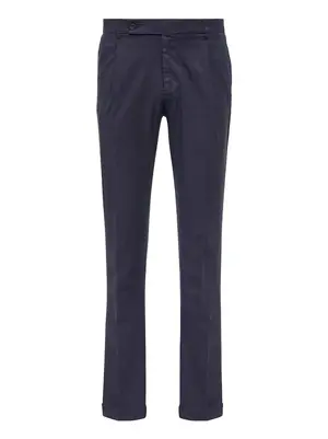 Thom Sweeney Mid-rise Slim Chinos - Blue