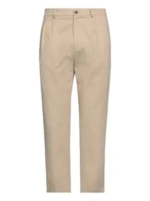 DANIELE ALESSANDRINI Pants Size Cotton, Elastane - Beige