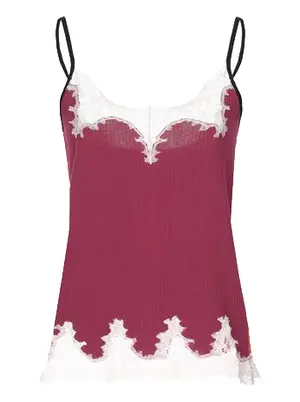 Pinko Lace-trimmed Camisole - Red