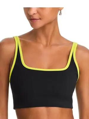 Splits59 Cait Rigor Sports Bra Black/chartreuse