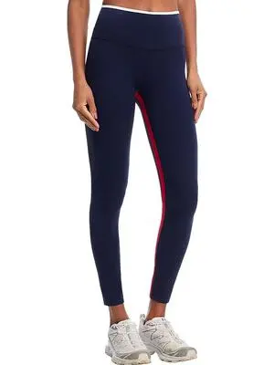 Splits59 High Waisted 7/8 Leggings - Indigo/white