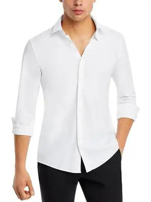 BOSS Hank Kent Slim Fit Performance Dress Shirt - White