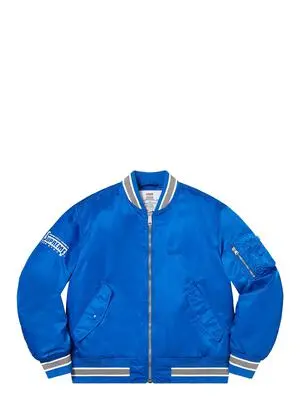 Supreme Second To None Ma-1 Jacket - Blue